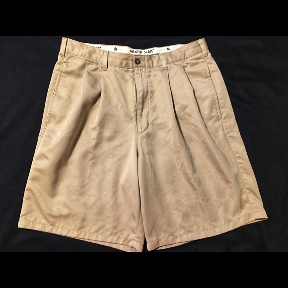 Grand Slam | Shorts | Golf Performance Grand Slam Dark Khaki Shorts 34 ...
